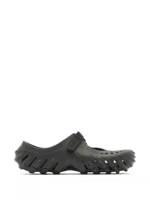 CROCS Echo Mary Jane Perforated Slip-ons - Black