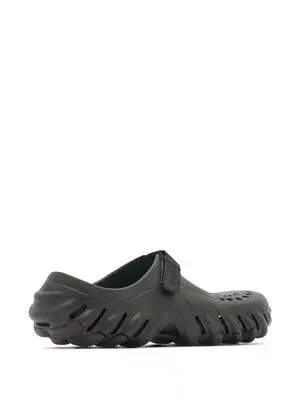 CROCS Echo Mary Jane Perforated Slip-ons - Black