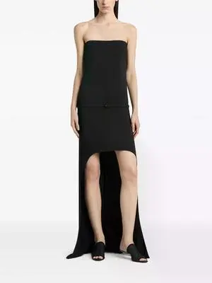 COURREGES Bandeau-neck Asymmetric Dress