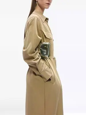 BOSS Belted Midi Shirt Dress