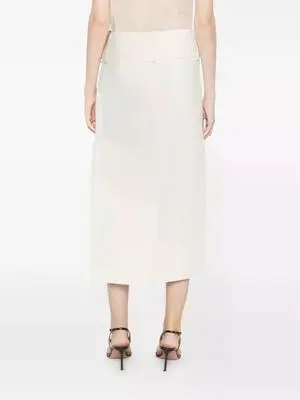 Sportmax Straight Midi Skirt - Neutrals