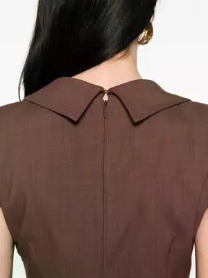 Pinko Amadine Belted Midi Dress - Brown