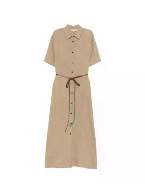 Antonelli Firenze Belted Midi Dress - Neutrals