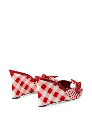 JIMMY CHOO Livi Wedge 85 Sandals - Red