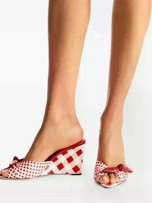 JIMMY CHOO Livi Wedge 85 Sandals - Red