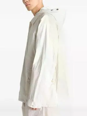 LEMAIRE Coated Technical Linen Rain Jacket With Detachable Hood