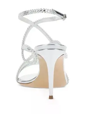 Casadei Josephine Julia Strap Sandals - Silver