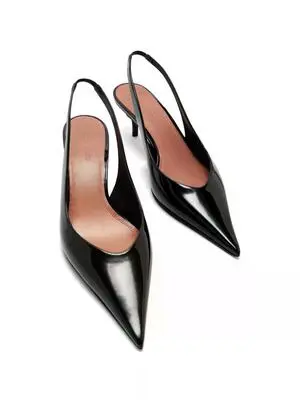 Amina Muaddi Anok Slingback Pumps - Black