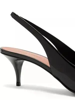 Amina Muaddi Anok Slingback Pumps - Black