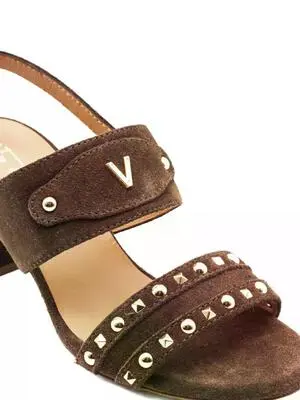 VIA ROMA 15 Studded Suede Sandals