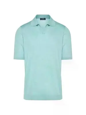 BARBA NAPOLI Open-collar T-shirt - Blue