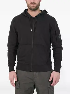 C.P. COMPANY Light Fleece Zip Hooded Lens Sweatshirt