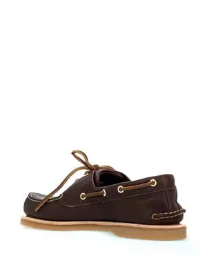 Timberland Lace-up Leather Boat Shoes - Brown