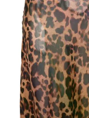 L'Agence Christine Leopard-print Maxi Dress - Brown