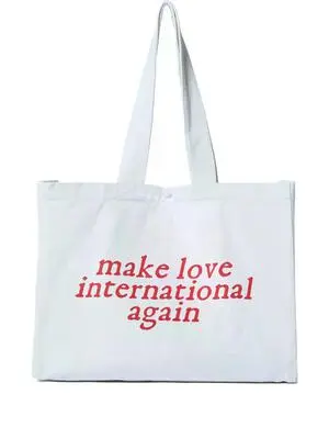 ACMH X LOVE INTERNATIONAL Logo-motif Tote Bag