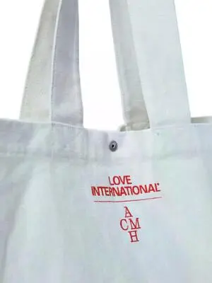 ACMH X LOVE INTERNATIONAL Logo-motif Tote Bag