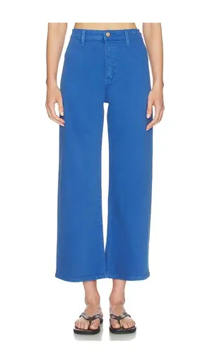 PISTOLA Penny Crop High Rise Wide Leg Jeans - Blue