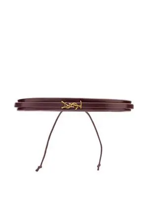 Saint Laurent Cassandre String Bracelet - Red