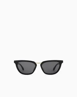 Giorgio Armani Butterfly-Shaped Sunglasses Black