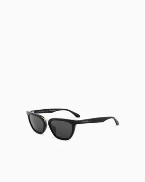 Giorgio Armani Butterfly-shaped Sunglasses - Black