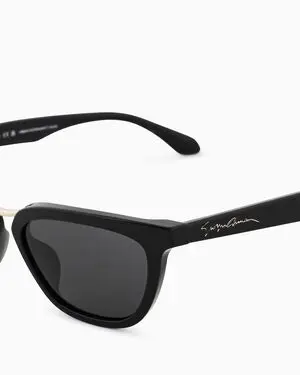 Giorgio Armani Butterfly-shaped Sunglasses - Black