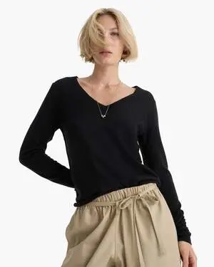 Atm Anthony Thomas Melillo V Neck Sweaters For Women