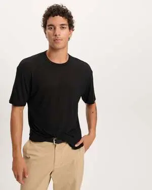 ATM Anthony Thomas Melillo Modal Jersey Crew Neck T-shirt - Black