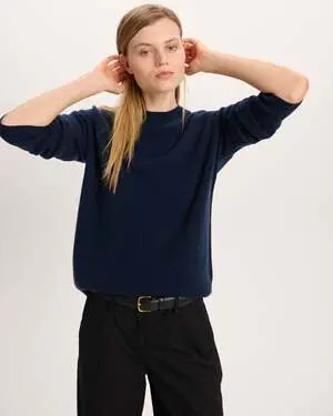 ATM Anthony Thomas Melillo Cashmere Crew Neck Sweater - Midnight