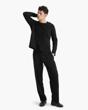 ATM Anthony Thomas Melillo Heavyweight Jersey Pull On Pant Cotton - Black