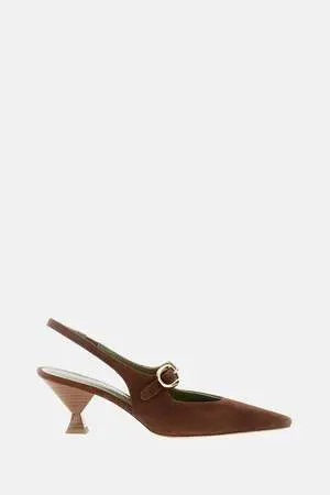 MARIA LUCA Natalia Slingback - Marrone