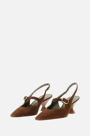 MARIA LUCA Natalia Slingback - Marrone