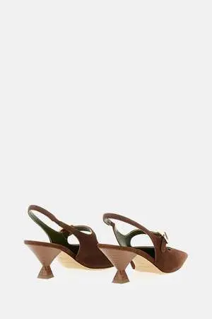 MARIA LUCA Natalia Slingback - Marrone