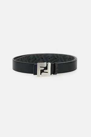 Fendi Ff Reversible Belt - Nero