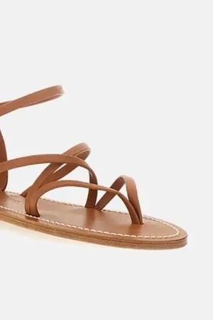 K.JACQUES Epicure Flat Sandals - Brown