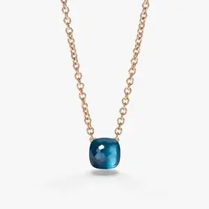 Pomellato Nudo Petit Necklace With London Topaz - Blue