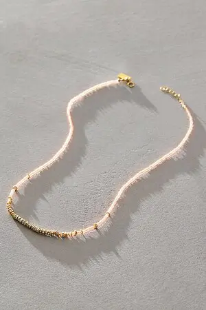 IWONA LUDYGA DESIGN Crystal Necklace - Peach