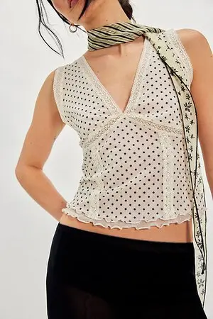 Free People True Romance Tank - Ivory Combo