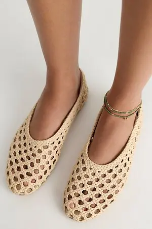 Sam Edelman Woven Ballet Flats - Ivory