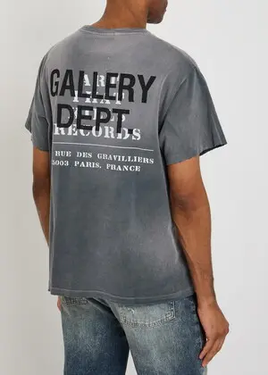 GALLERY DEPT. 40 Year Faded Cotton T-shirt - Black