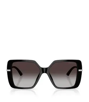 JIMMY CHOO Square Sunglasses - Black