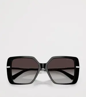 JIMMY CHOO Square Sunglasses - Black