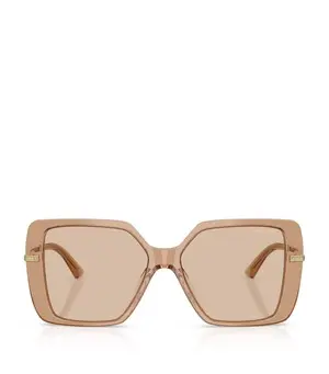 JIMMY CHOO Square Sunglasses - Brown