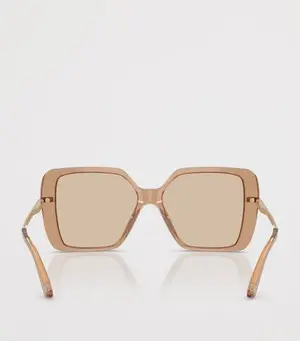 JIMMY CHOO Square Sunglasses - Brown