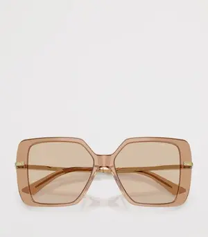 JIMMY CHOO Square Sunglasses - Brown