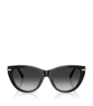 Tiffany & Co. Acetate Cat Eye Sunglasses - Black