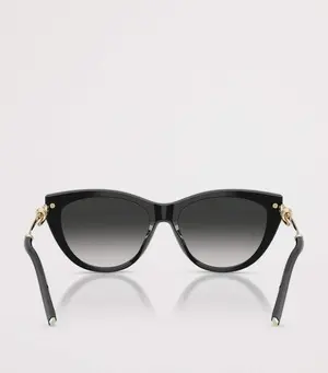 Tiffany & Co. Acetate Cat Eye Sunglasses - Black