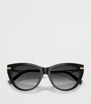 Tiffany & Co. Acetate Cat Eye Sunglasses - Black