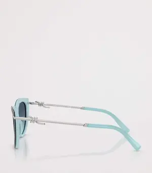 Tiffany & Co. Acetate Cat Eye Tf4253 Sunglasses - Black