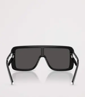 Dolce & Gabbana Injected Shield Sunglasses - Black