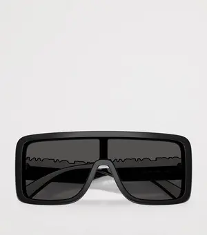 Dolce & Gabbana Injected Shield Sunglasses - Black